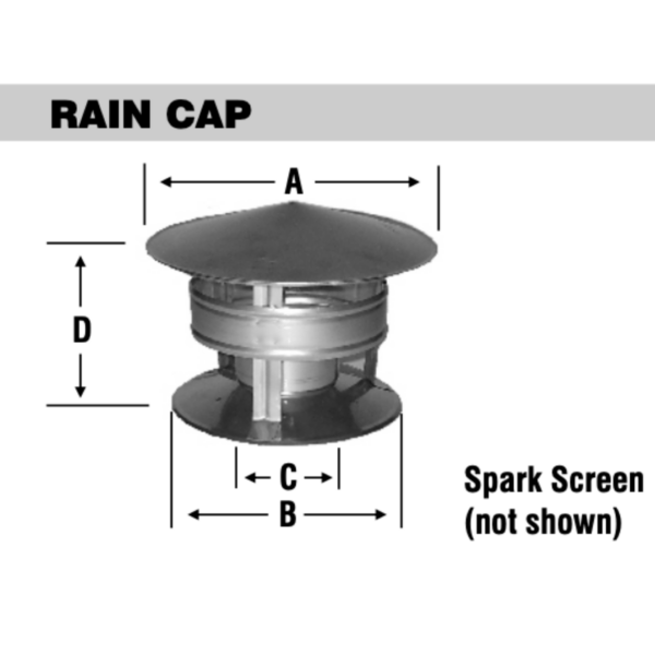 4" Rain Cap - Flame Innovation