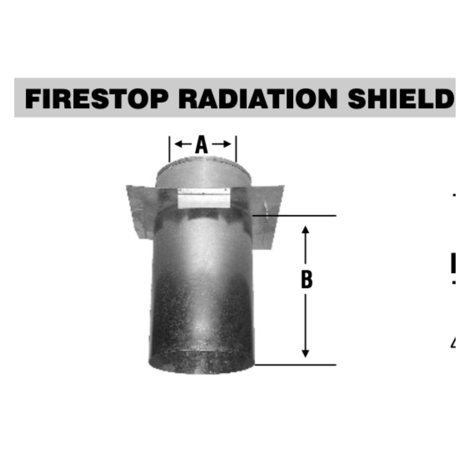 4" Firestop Radiation Shield - Flame Innovation